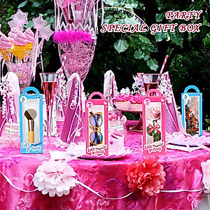 EGEN 12PCS Party Favor Boxes Goodie Bags Party Favors Bag Treat Boxes Gift Boxes Birthday Candy Bags Birthday Party Treat Boxes Bridal Shower Supplies Party Decorations (Blue 12 Pack)