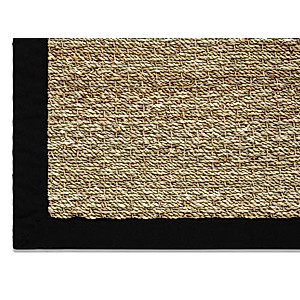 Chesapeake Seagrass Area Rug with Black border (24"x36")