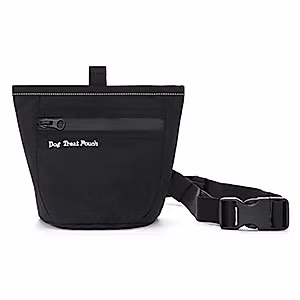 eBasics Dog Treat Pouch for Training Doggie Puppy Treat Snack Bags Reward Pouch Bait Bag Dog Treat Carrier Holder with Clip Waist Belt Magnetic Opening