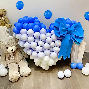 KAWKALSH 200pcs 5 Inch Dark Blue Balloons, Small Mini Latex Balloons for Party Birthday Baby Shower Anniversary Festival Arch Garland Decoration (Dark Blue)