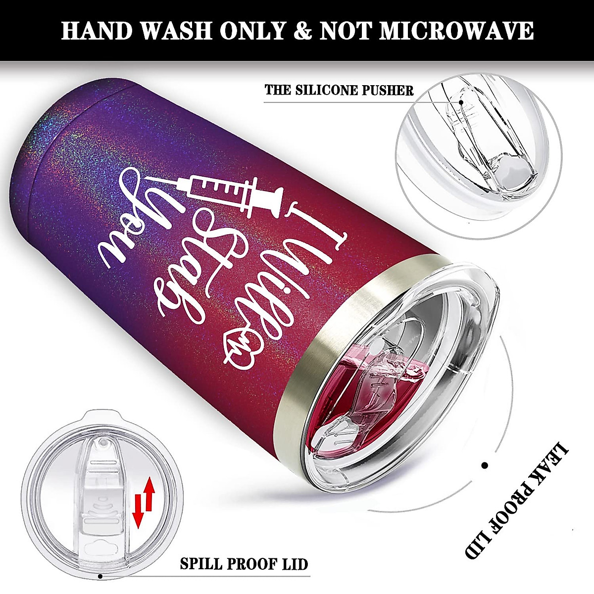 BIRGILT I Will Stab You Gifts - Nurse Gifts for Women - Nurse Week Gifts - Appreciation Gifts for Nurses - School Nurse Practitioner Graduation Gifts - 20oz Nurse Tumblers