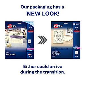 AVERY Ivory Postcards for Inkjet Printers