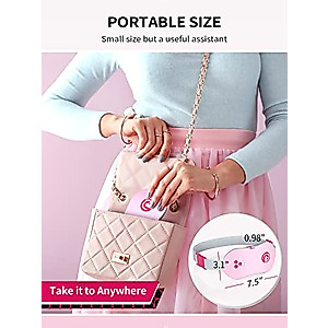 Heating Pad for Period Cramps, Funlover Portable Heating Pad, FSA HSA Eligible, Menstrual Electric Heat Pad with Vibration for Belly Back Pain Relief 3 Auto Off Timer for Girls Women, Pink