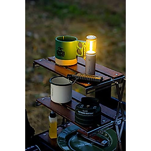 Keenature Black Walnut Camping Table Shelf Portable for Picnic,Camp,Beach,Fishing,Hiking,BBQ,Parties or Outdoor Activities