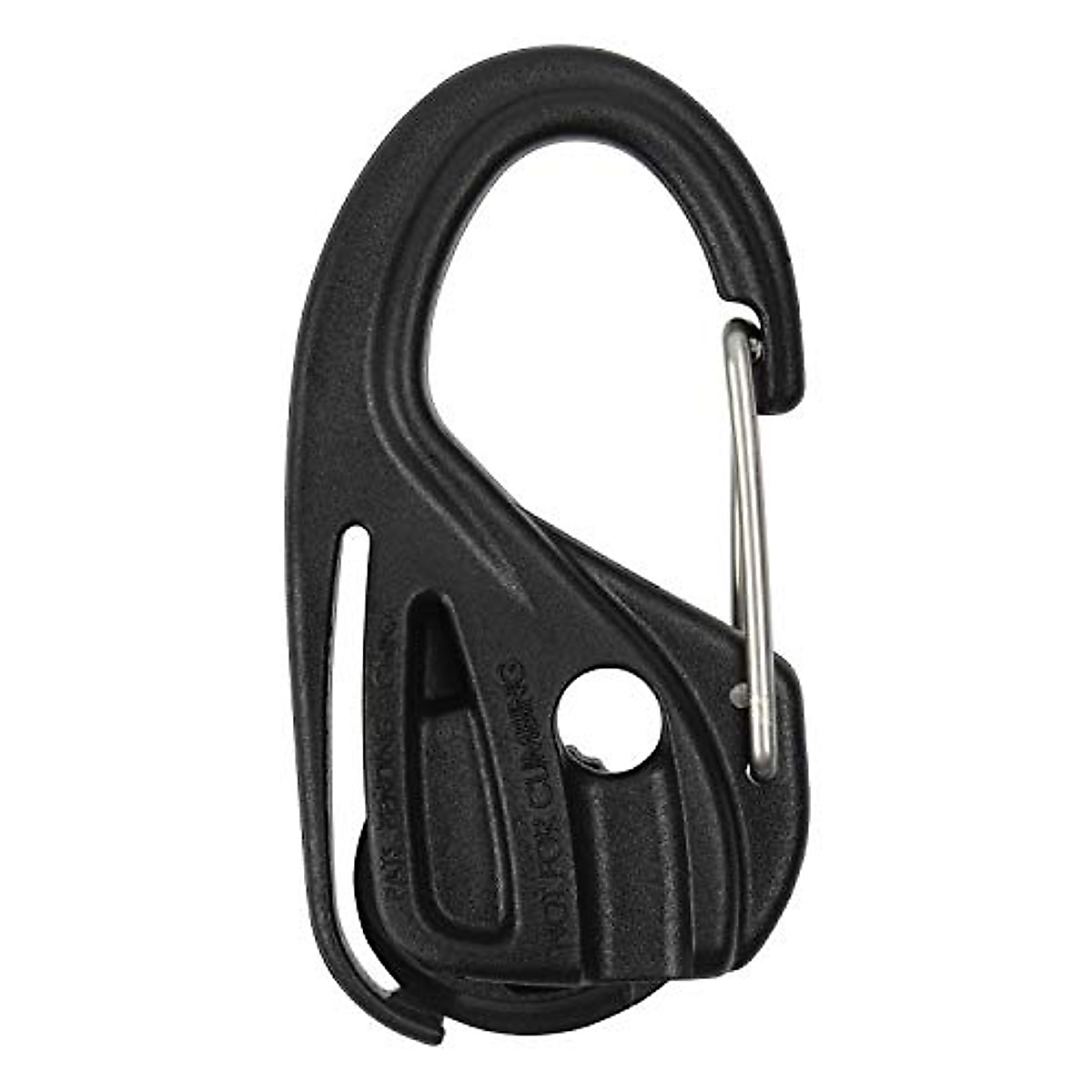 Nite Ize CamJam XT Aluminum Rope Tightener & NCJ-25-2R3 CamJam Tie Down Rope Tightener with Carabiner Clip, 2-Pack with Cord, Black, 2 Count