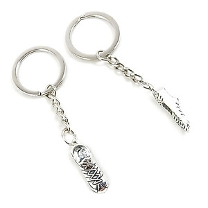 100 Pieces Keychain Keyring Door Car Key Chain Ring Tag Charms Supplies I1EG8L Sports Shoes Sneakers