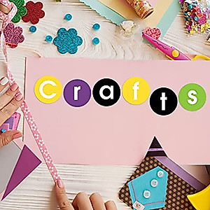 BARKER CREEK Letter Pop-Outs, 3.25" Happy, Multicolor Designer Letters for Bulletin Boards, Breakrooms, Reception Areas, Signs, Displays, And More! 3.25" 210 Characters per Set (1721)