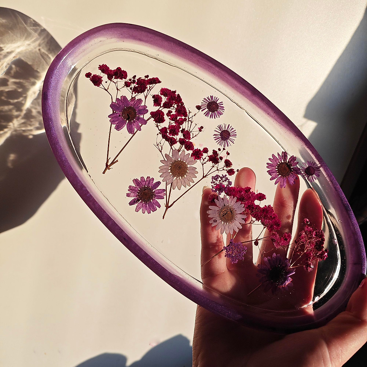 1 Set Of Tray Resin Storage Mold Silicone Molds Epoxy Resin Oval Shaped Plaster Mold Concrete Clay Plate For Cup Fruit Candy Vase Storage Holder Ornament Trinket Container, DIY Making Decor Art Crafts