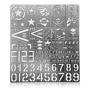 Spray Board Hobby Model Tool Kits Stainless Steel Spray Stencil for 1/35 Scale Military Model Vehicle