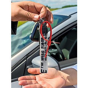 AllStyle By Patel Compatible Wristlet Strap for Key, Classic Hand Wrist Keychain Lanyard Key Chain Holder for Men and Women (1, Rubber - Black)