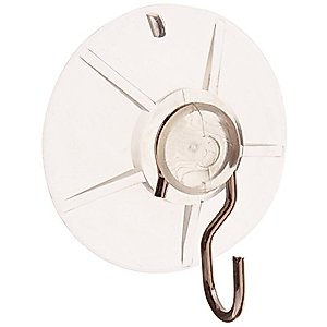 OOK 54404 Plastic Suction-Cup Hooks, 5-Pound, Clear