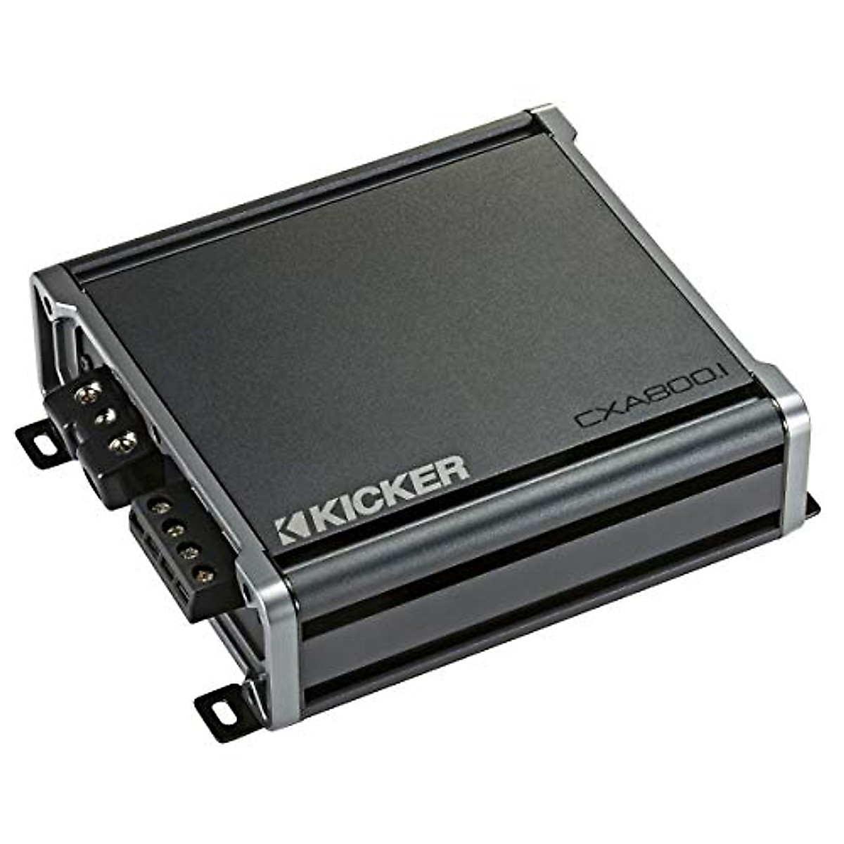 KICKER Bundle Compatible with Universal Vehicle 44DCWC122 CompC Ported Dual 12" Loaded Sub Box with 46CXA8001 Amplifier and HA-AK4 4 Gauge Amp Install Kit