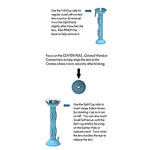 OptiWand Soft Contact Lens Insertion and Removal Tool. It Will Help Pinch The Soft Lens. This is not a Suction Cup for Soft Lens Removal