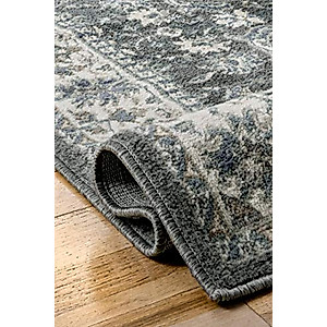 nuLOOM Manor Classic Floral Area Rug, 5' x 8', Grey