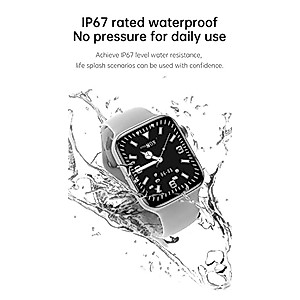 Calibree Watch Series 8, 1.69'' Full HD Smart Watch for Android Phones & iPhones, IP67 Fitness Tracker with Heart Rate, Sleep Monitor, SpO2, Pedometer, Smart Watches for Women, Smart Watches for Men