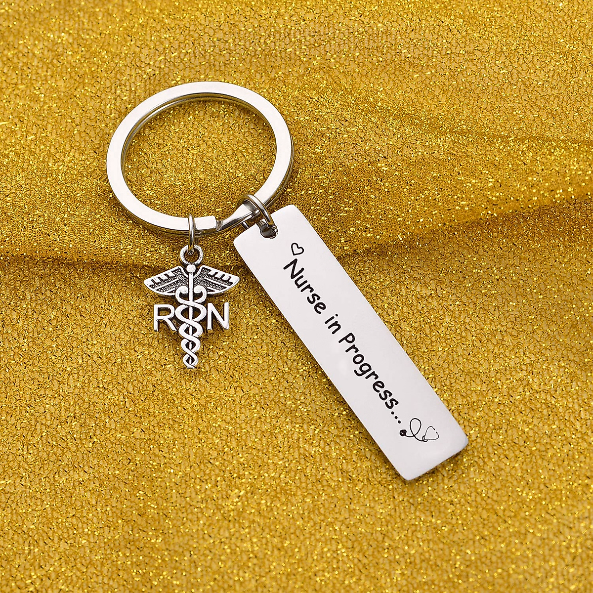 7RVZM Nurses Day Jewelry for Nurse Assistant Gift Nurse Student Gift Student Nurse Jewelry for Student Nurse Gift Nursing Student Jewelry Nursing Student Birthday Gift Future Nurse Keychain