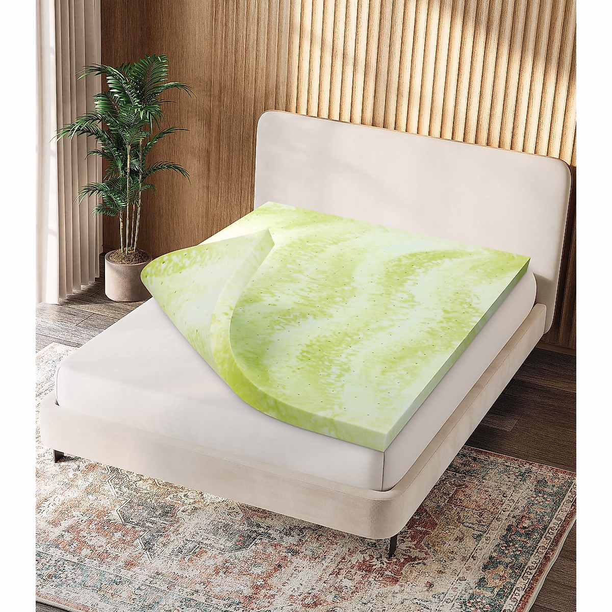 2024 New Twin Mattress Topper for Back Pain, 3 Inch Memory Foam Mattress Topper, Gel Cooling Mattress Topper, Slow-Rebound Foam Pad, Pressure Relieving Bed Topper Twin