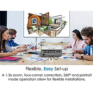 Optoma ZH403 1080p Professional Laser Projector | DuraCore Laser Light Source Up To 30,000 Hours | Crestron Compatible | 4K HDR Input | High Bright 4000 lumens | 2 Year Warranty,White