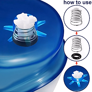 BBTO 2 Pieces Replacement Part Reservoir Tank Valve Gasket Compatible with Waterpik Water Flossers WP660/662/674/676EC, WP100, WP112, Washer Reservoir Plug, Prevent Leaking