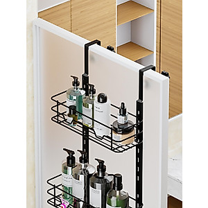 Elbourn Over The Door Shower Caddy, Adjustable Hanging Shower Organizer, Shampoo Rack Bathroom Storage - 5 Shelves