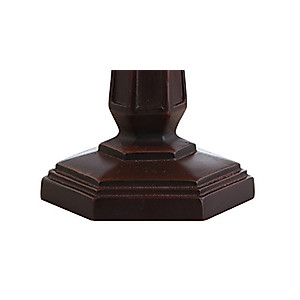 JONATHAN Y JYL8016A Carter Tiffany-Style 12" LED Table Lamp Tiffany,Traditional for Bedroom, Living Room, Office, College Dorm, Coffee Table, Bookcase, Bronze