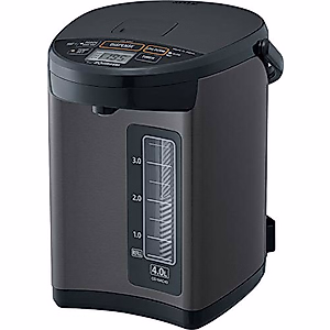 Zojirushi CD-NAC40BM Micom Water Boiler & Warmer, 4.0 Liter, Metallic Black