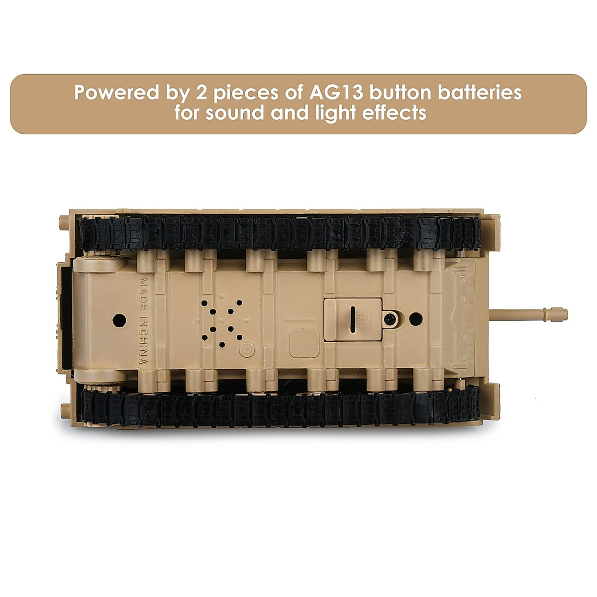 DS. DISTINCTIVE STYLE 1/48 Scale Metal Tank Model M1A2 Abrams Main Battle Tank Toy Plastic Model with Sound and Light