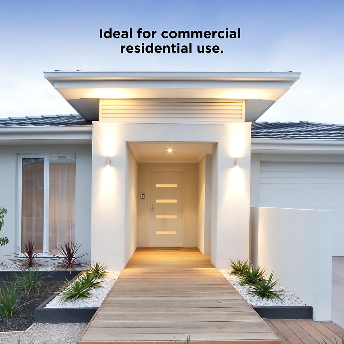 SLEEKLIGHTING | "9.5W LED PL Horizontal Bulb - Replaces 2 & 4 Pin, 26W Eq, 3-CCT (3000K/3500K/4000K), UL-Listed, 1000 Lumens, G24D/G24Q/GX24Q Base, 2-Pack, Ballast Bypass