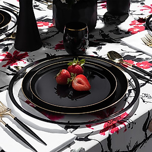 Elegant Stemless Black Wine Goblets with Gold Rim - 12 oz. (Pack of 6) - Unique & Sophisticated Design - Perfect for Enhancing Wine Tasting Experience