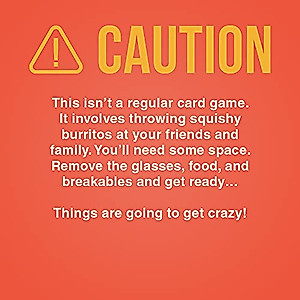 Throw Throw Burrito by Exploding Kittens - A Dodgeball Card Game - Family-Friendly Party Games - for Adults, Teens & Kids - 2-6 Players