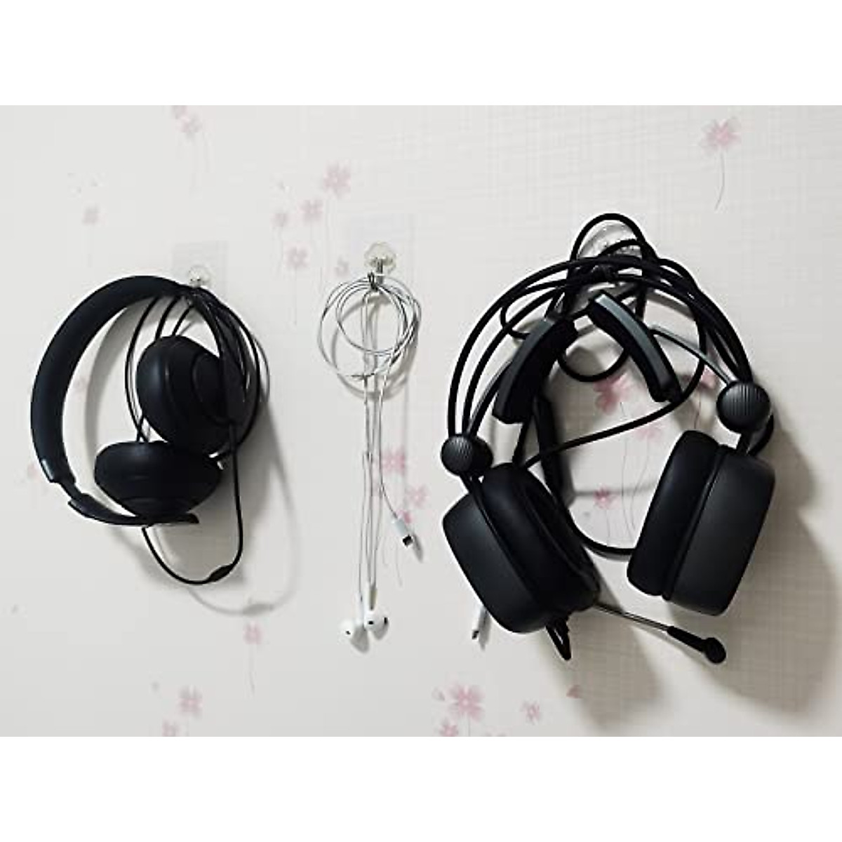 WeiMoShangMao Adhesive Hook Transparent Waterproof Rustproof Wall Hook Hanging Heavy Duty Stainless Steel Reusable Utility Hook Kitchen Bathroom Ceiling Office Window Waterproof Home Essentials