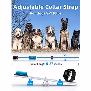 Bousnic Dog Training Collar with Remote - 4000ft Waterproof Dog Shock Collars 2 Dogs for Large Medium Small Dogs Rechargeable E Collars for Dogs Training with Beep Vibration Humane Shock(1-16) Mode