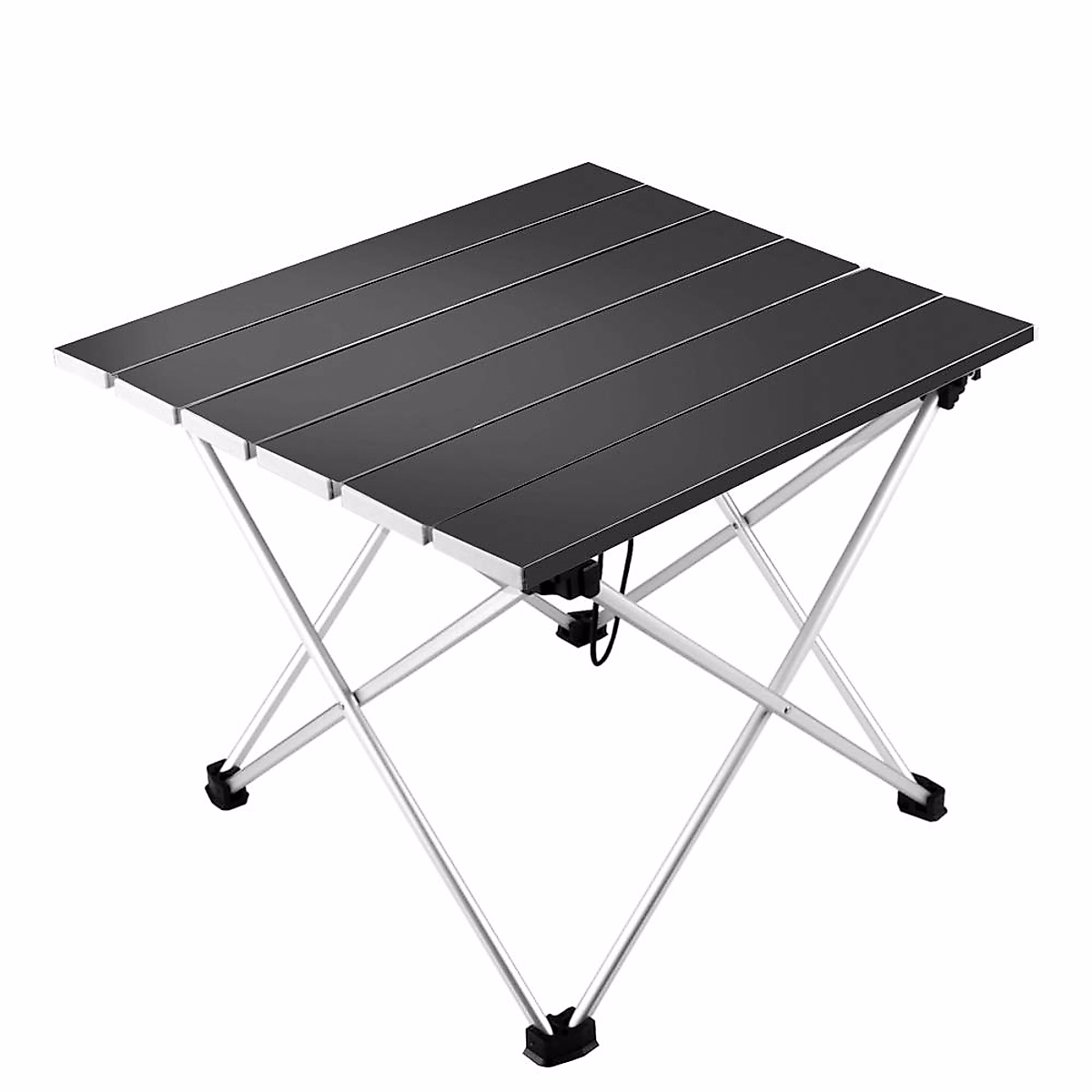 Outry Lightweight Aluminum Folding Table, Portable Camp Table, Outdoor ...