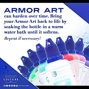 Counter Culture DIY Armor Art Pigment, White, 1.76 oz, Resin Epoxy Dye for Waves and Water Effects