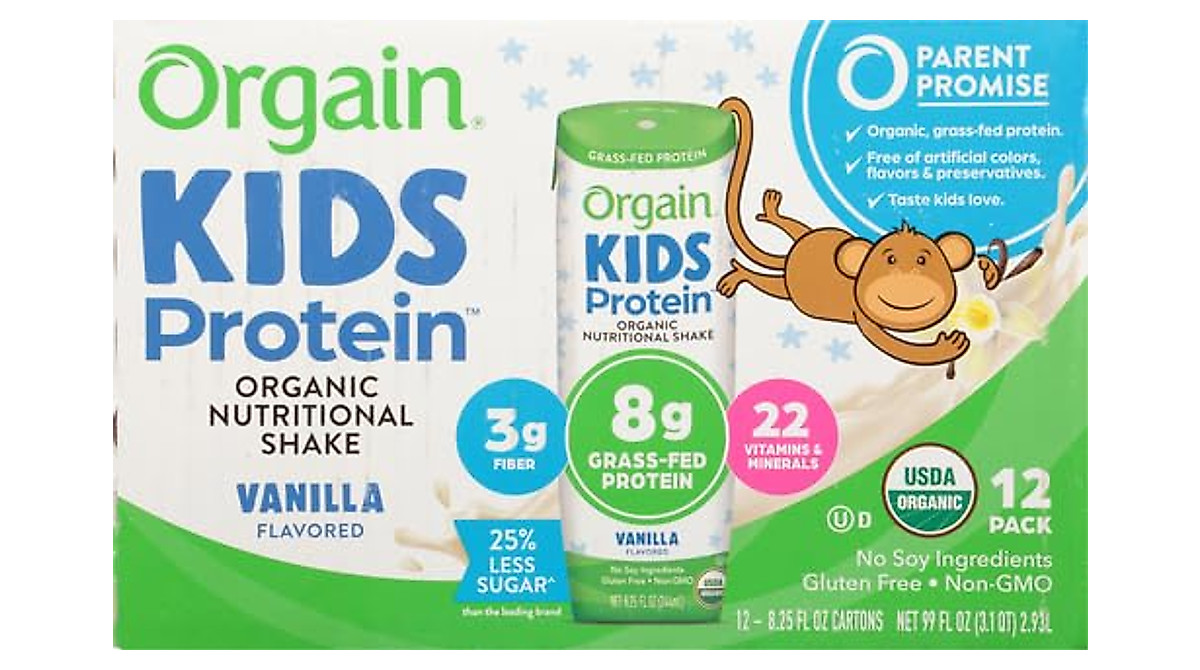 Orgain Organic Kids Protein Shake - Nutritious Vanilla Treat