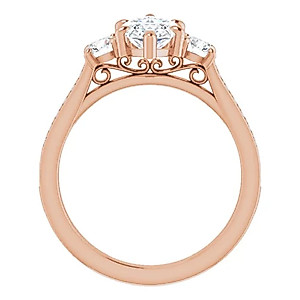 925 Silver, 10K/14K/18K Solid Gold Moissanite Engagement Ring, 2.5 CT Marquise Cut Handmade Solitaire Ring, Diamond Wedding Ring for Women/Her Anniversary Ring, Birthday Gift, VVS1 Colorless Ring