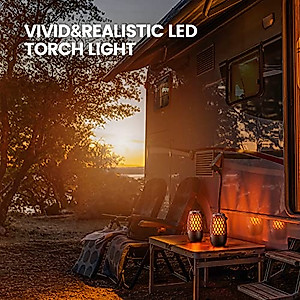 Outdoor Speakers Waterprrof, Birthday Gift Ideas for Him Her, Portable Bluetooth Speaker with Lights, Multi-Sync Wireless Speaker for Patio/Yard/Pool/Porch, Wall Mount&Stake&Hook Inc. (2 PACK)