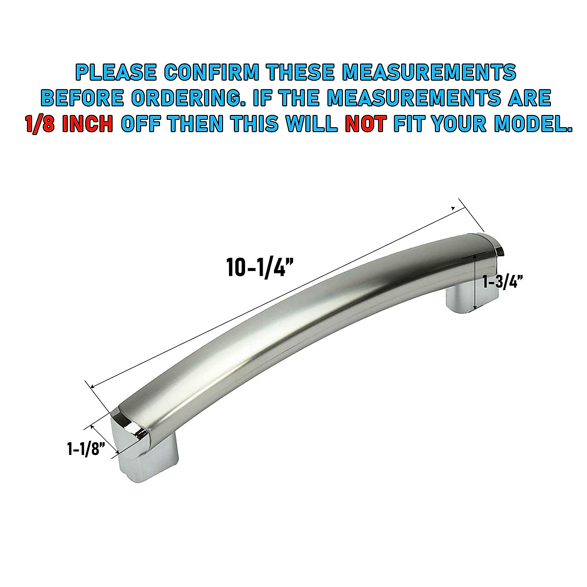 UPGRADED Lifetime Appliance Parts WB15X10278 Microwave Oven Door Handle Compatible with General Electric (GE) Microwave