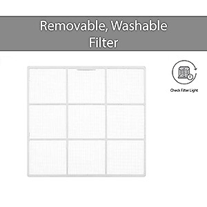 LG 18,000 BTU Window Air Conditioner with Supplemental Heat, Cools 1,000 Sq.Ft. (25' x 40' Room Size), Electronic Controls with Remote, 2 Cooling, Heating & Fan Speeds, Slide In-Out Chassis, 230/208V