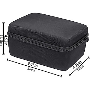 Aenllosi Hard Carrying Case Compatible with SM7B/MV7 SM7dB Vocal Dynamic Microphone for Broadcast (SM7B/MV7/ SM7dB)