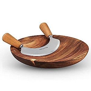 Cole & Mason Ashden Mezzaluna with Acacia Wood Board