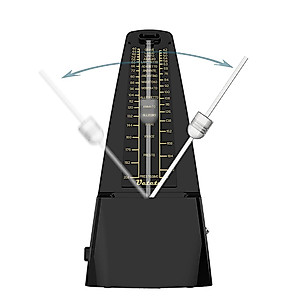 Ueteto Mechanical Metronome Black/Loud Sound Piano Drum Violin Guitar