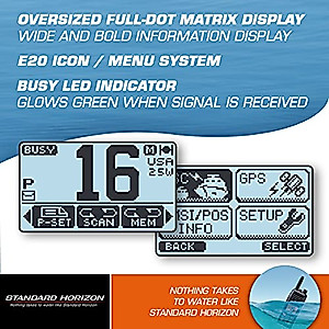 Standard Horizon GX1800G Fixed Mount VHF w/GPS - Black