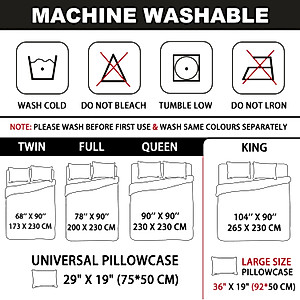 Gafance 3Pcs Aztec Geometric Pattern Duvet Cover Full Set, Folk Style White & Orange Bed Linen, Ultra Soft Comforter Cover with Zipper Closure, Farmhouse Quilt Cover 78 X 90 inches & 2 Pillow Shams