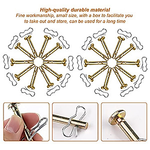 20 pcs Shear Pin and 20 pcs Cotter Pins for Snowblower,Apply to 738-04124 and 714-04040 Snow Blowers Parts Replacement