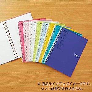 Kokuyo Campus Smart Ring Binder, B5 Light Blue Binder Notebook Up to 25 Sheets 26 Holes Slim Binder Folder with 10 Extra Campus Sarasara Loose-Leaf Paper for Work & Study, Japan Import (RU-SP700LB)