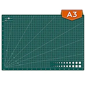 HTVRONT Self Healing Cutting Mat, 12" x 18" Double Sided Craft Mat, Non-Slip & Rotary Cutting Mat for Sewing, Scrapbooking, Quilting, Scrapbooking, Arts, Crafts Project（A3）