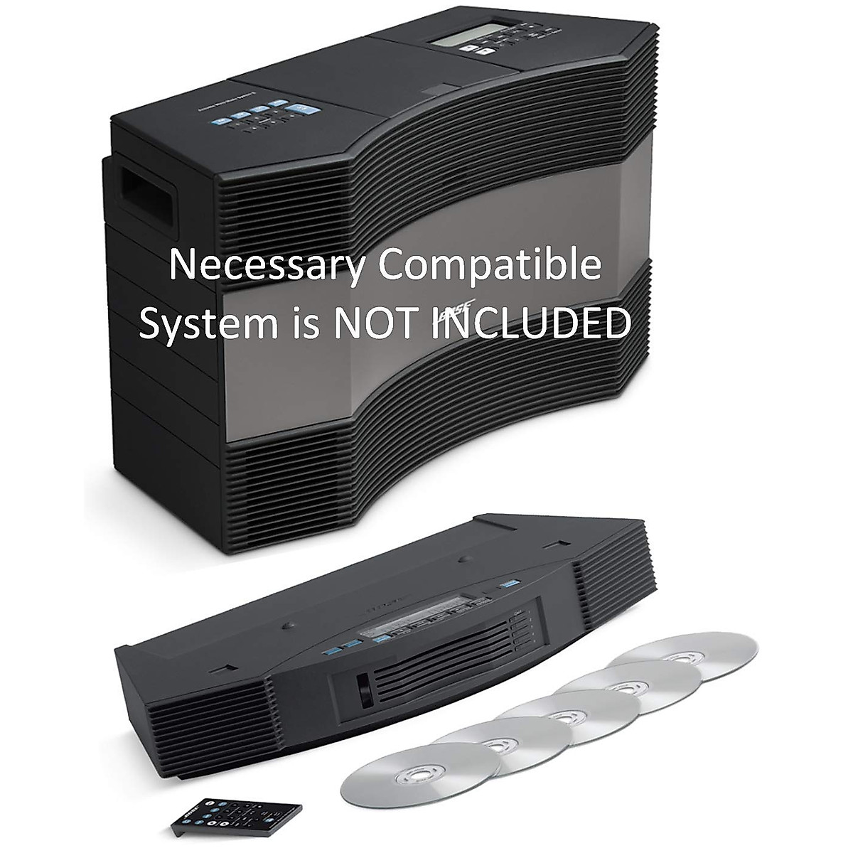 Bose Acoustic Wave System II 5-CD Multi Disc Changer, Graphite Grey Black (Renewed)