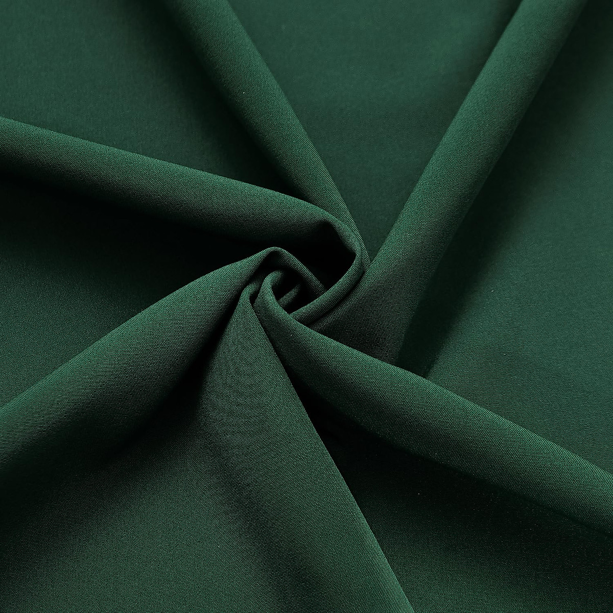 Hi-Tie Hunter Green Long Sleeve Dress Shirts for Men Stretch Solid Woven Button Down Athletic Fit No Iron Shirt 15.5 Neck