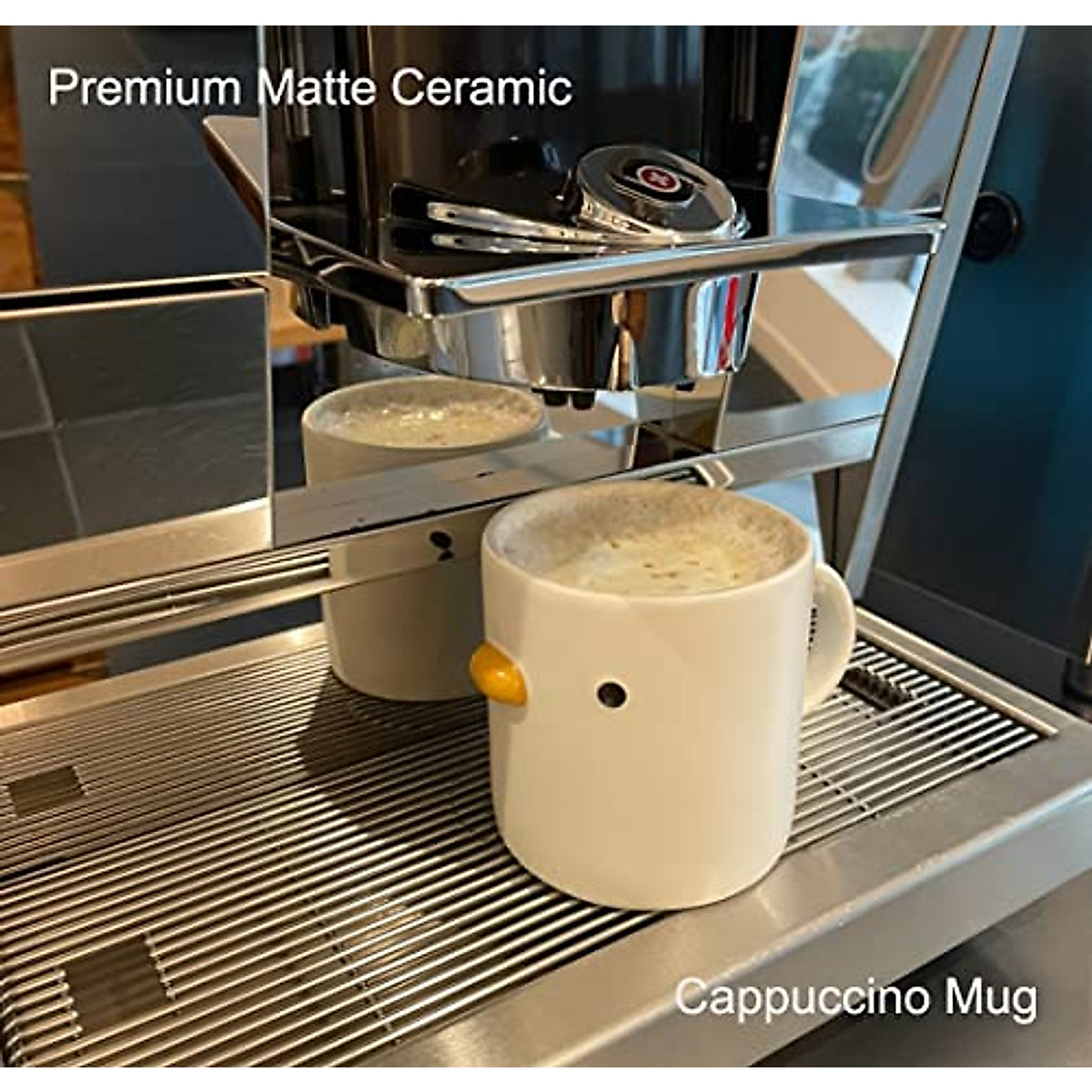 PURROOM Cute Duck Coffee Mug, Handmade Glaze Chick Cup, Safety Ceramic Milk Latte Mugs, 14oz Cute Tea Cup. Best Gifts For Coffee & Mug Collector.